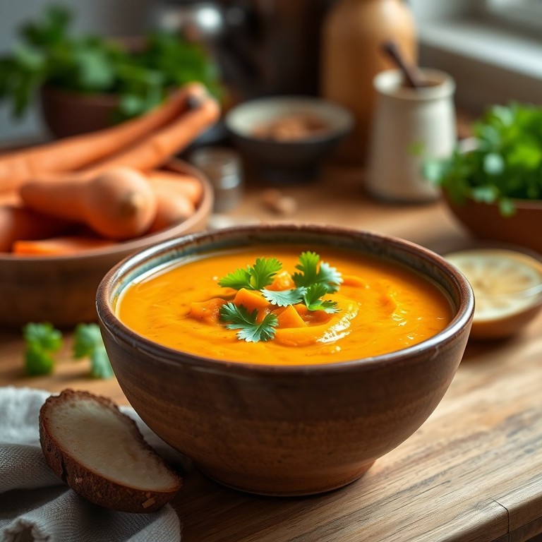 Sopa Caliente de Zanahoria y Guisquil - Mr. Cook