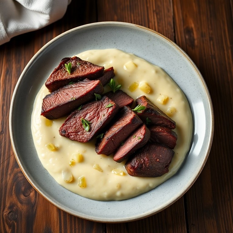 Carne al Horno con Puré de Papa y Puerro - Mr. Cook