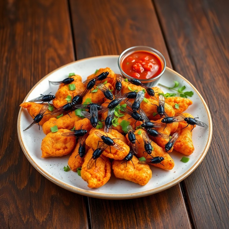 Crispy Fried Flies with Spicy Dip - Mr. Cook