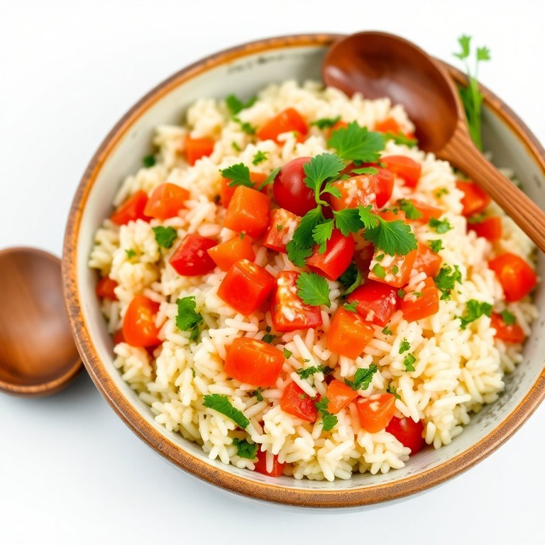 Arroz con Cilantro y Tomates Frescos - Mr. Cook