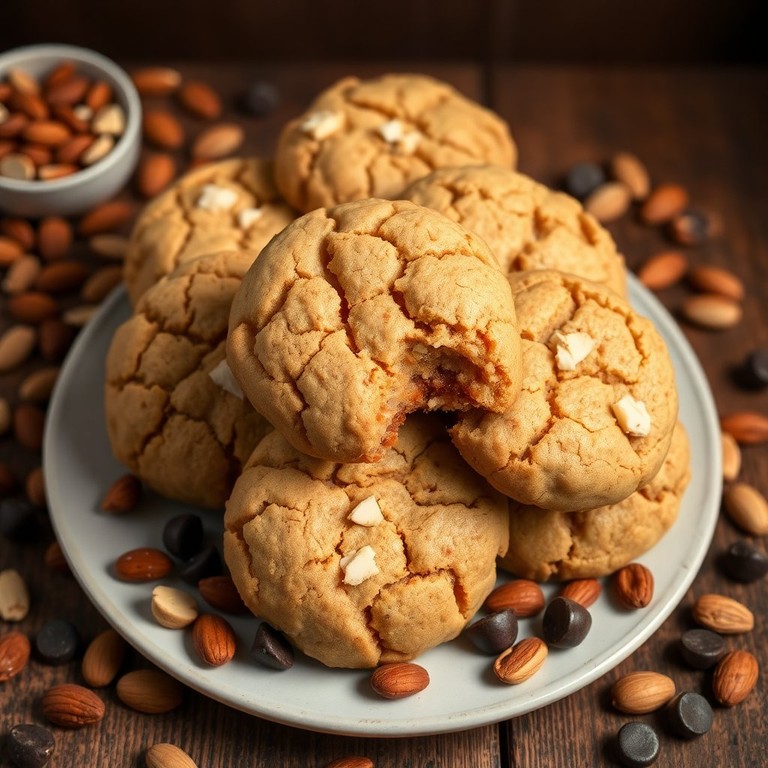 Crispy Almond Butter Bliss Cookies - Mr. Cook