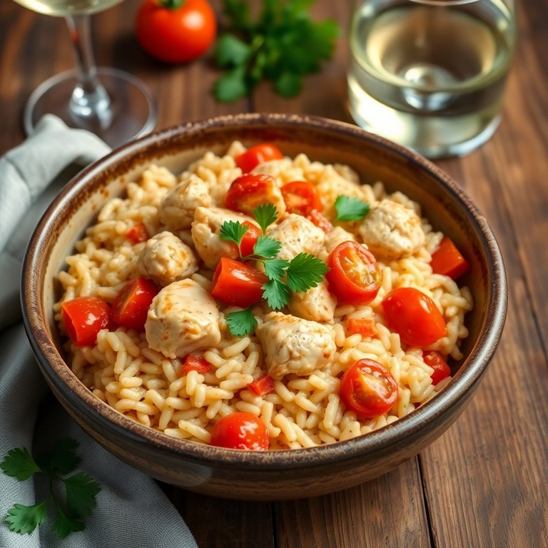 Risoto de Frango com Tomate e Pimentão - Mr. Cook