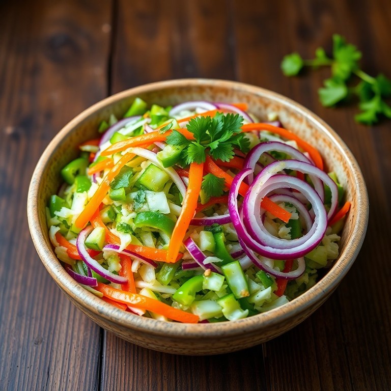 Ensalada Fresca de Repollo y Pimentón Verde con Vinagreta de Limón - Mr ...