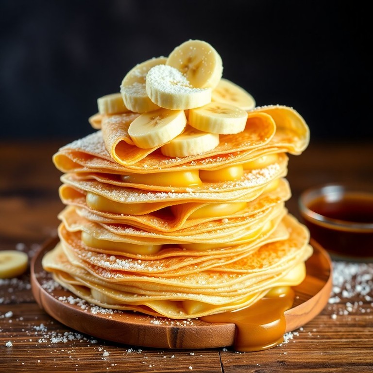 Banana and Egg Crepes with a Sweet Maida Batter - Mr. Cook
