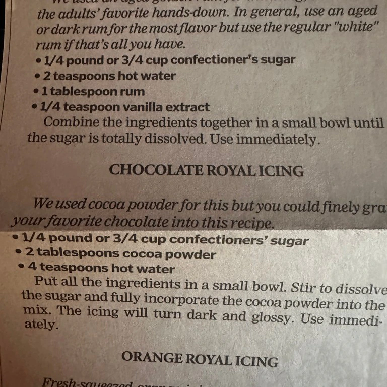 Rum Royal Icing - Mr. Cook