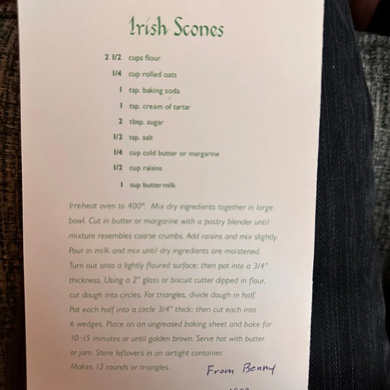 Irish Scones - Mr. Cook