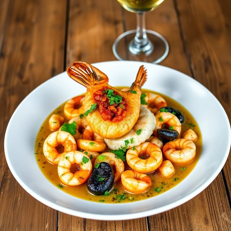 Merluza del Cabo a la Marinera con Gambas y Gulas - Mr. Cook