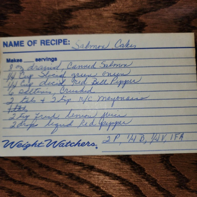 Salmon Cakes - Mr. Cook