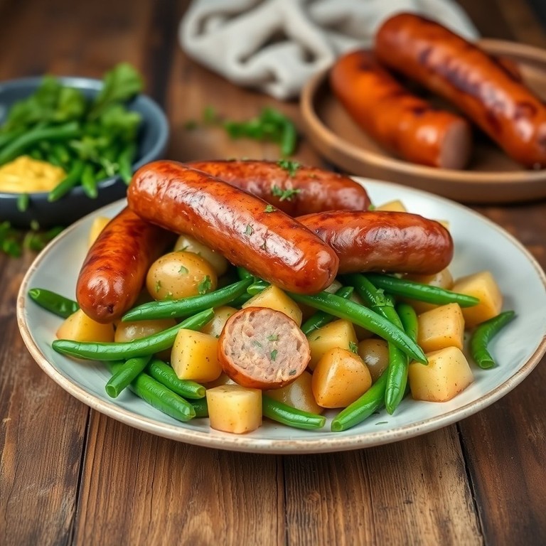 Heerlijke Aardappelen met Boontjes en Braadworst - Mr. Cook