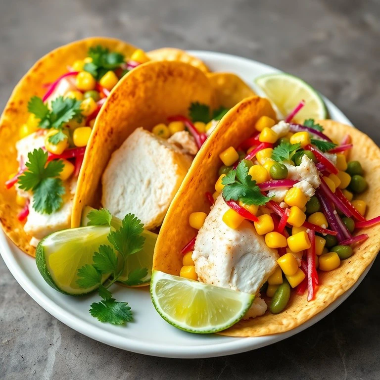 Whiting Fish Tacos with Sweet Corn and Green Bean Slaw - Mr. Cook