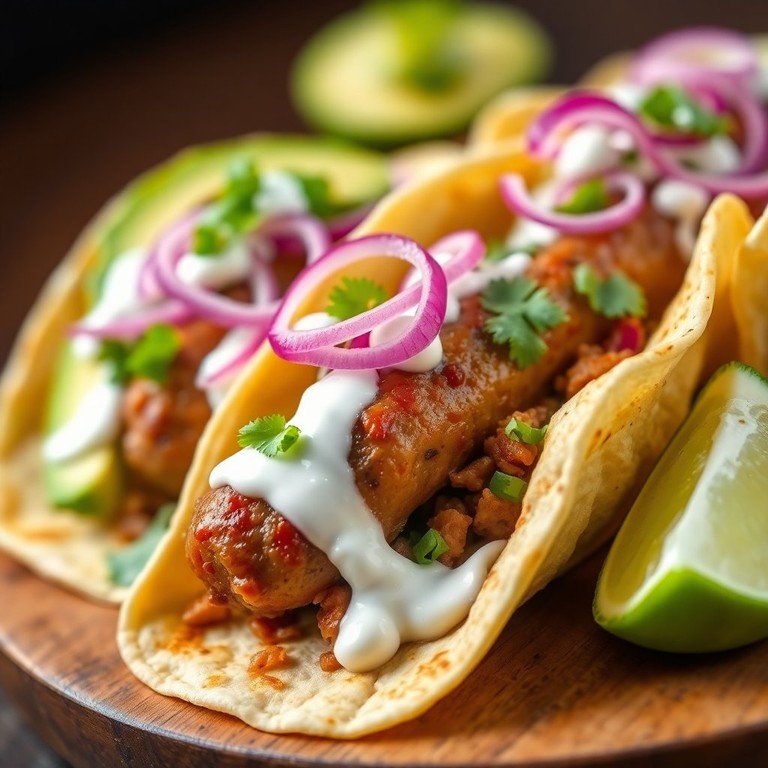 Tacos de Salchicha con Salsa Ranch - Mr. Cook