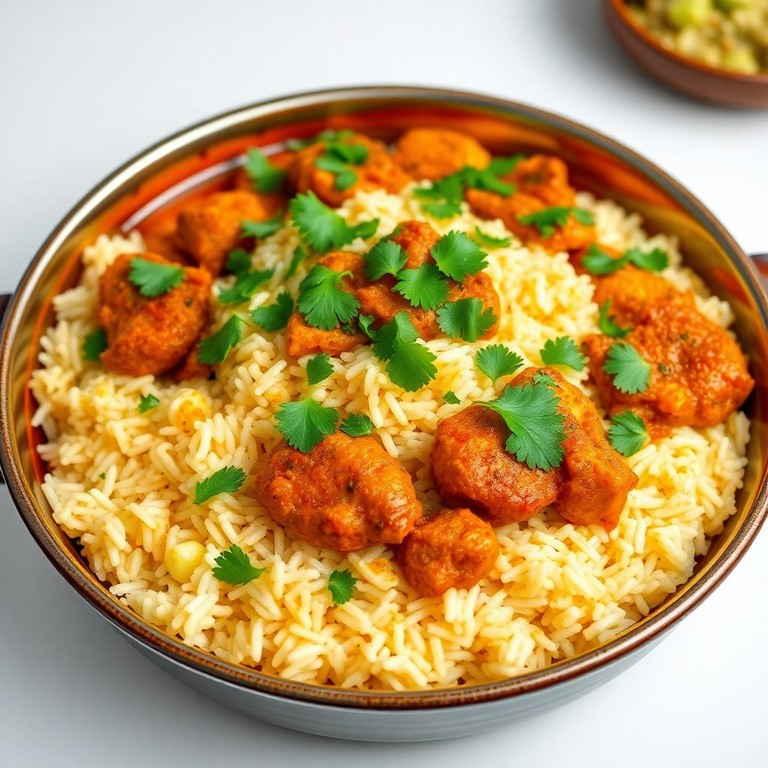Feast of Flavors: Bagara Rice with Spiced Chicken Curry - Mr. Cook