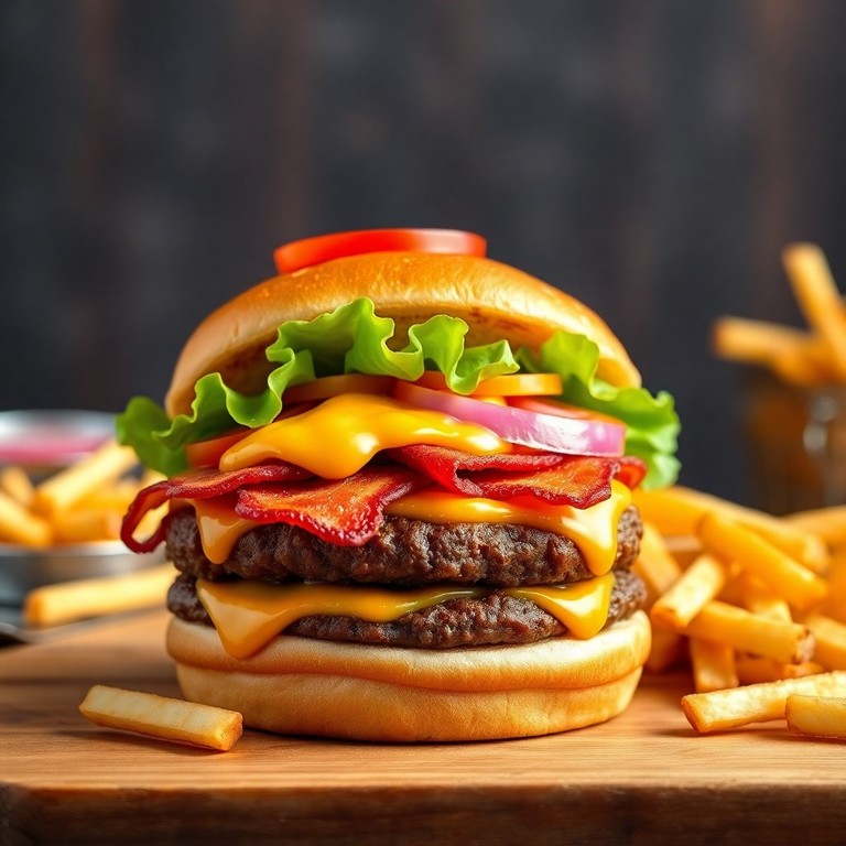 Burger Maison au Fromage Fondant et Bacon Croquant - Mr. Cook