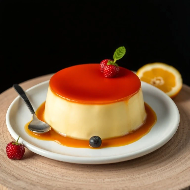 Flan de Vainilla y Leche con Caramelo - Mr. Cook