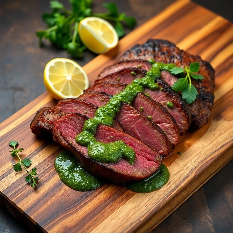 Slow-Roasted Picanha with Vibrant Chimichurri Sauce - Mr. Cook