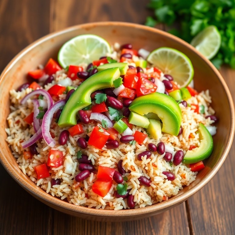 Salade de Riz aux Haricots Rouges et Avocat - Mr. Cook