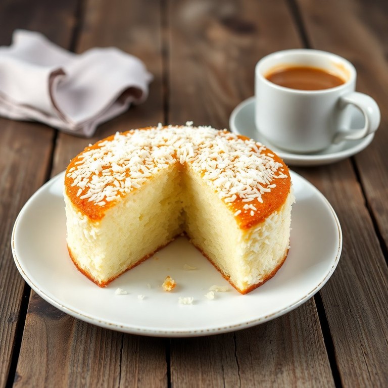 Bolo de Coco com Óleo de Coco e Ovo - Mr. Cook