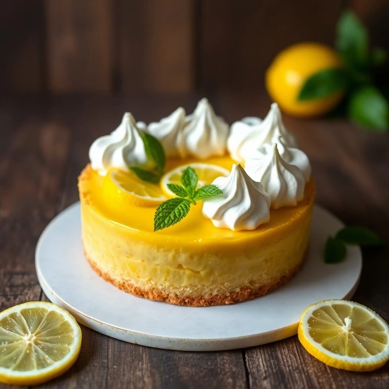 Zesty Lemon Tart with Fluffy Italian Meringue - Mr. Cook