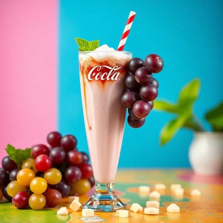 Milkshake de Uva com Toque de Coca-Cola - Mr. Cook