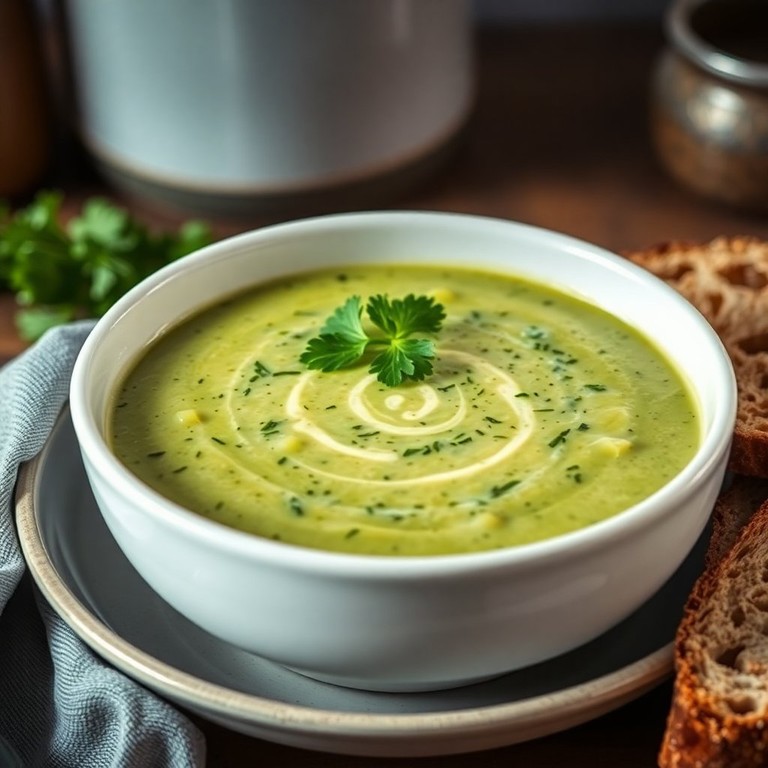 Creamy Spinach and Leek Soup with Whole Milk - Mr. Cook