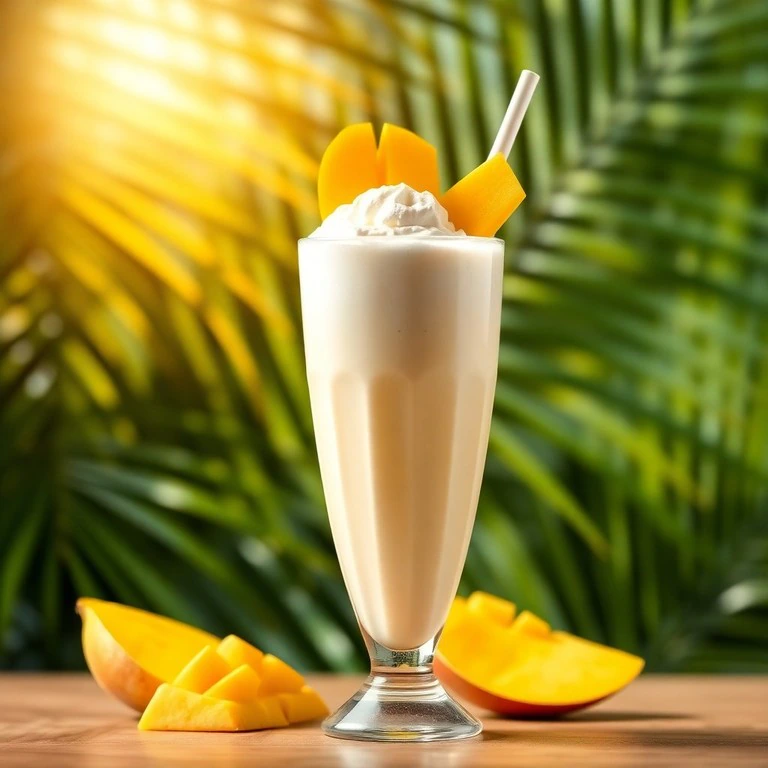 Exotic Mango Vanilla Milkshake - Mr. Cook