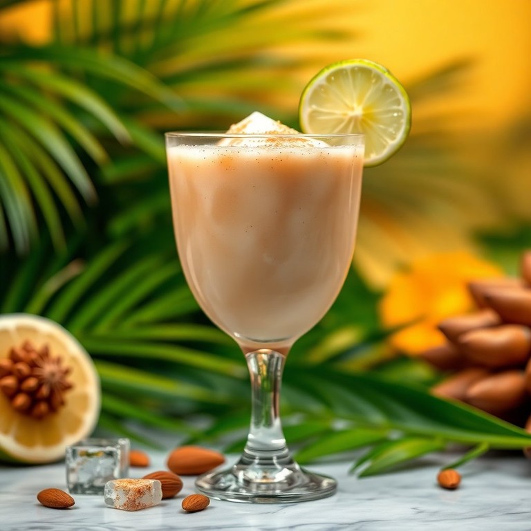 Rum Almond Milk Cocktail with Raw Sugar - Mr. Cook