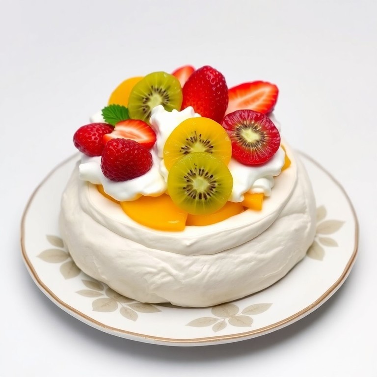 Pavlova Clásica con Nata y Frutas Frescas - Mr. Cook