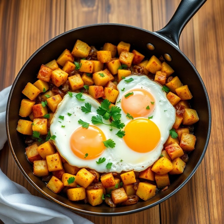 Crispy Potato and Egg Hash - Mr. Cook