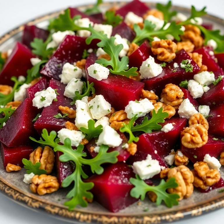 Salade de Betterave, Feta et Noix Caramélisées aux Herbes Fraîches - Mr ...