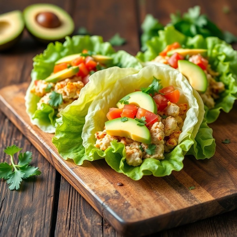 Tacos de Lechuga con Pollo al Limón - Mr. Cook