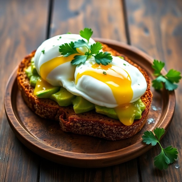 Tostadas de Pan Integral con Aguacate y Huevo Poché - Mr. Cook