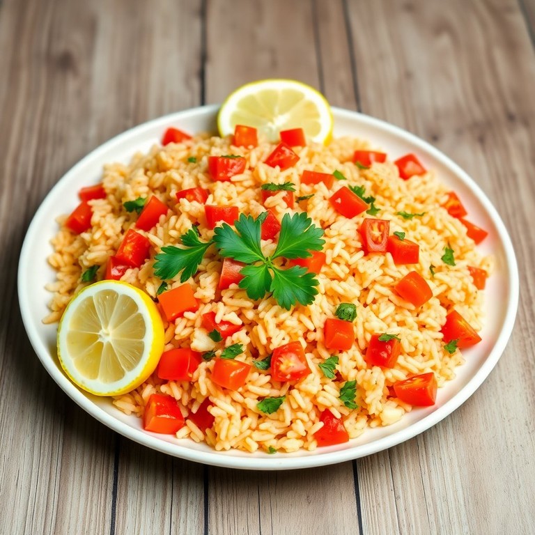 Zesty Tomato Rice Pilaf with Lemon and Herbs - Mr. Cook