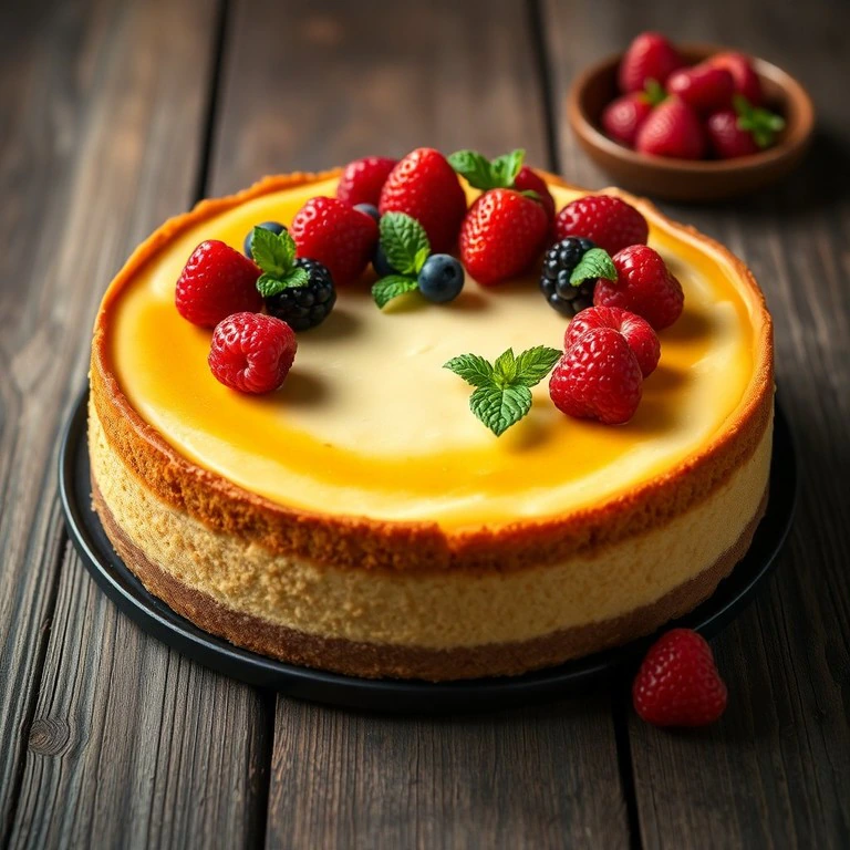 Classic New York Cheesecake with Buttery Graham Cracker Crust - Mr. Cook