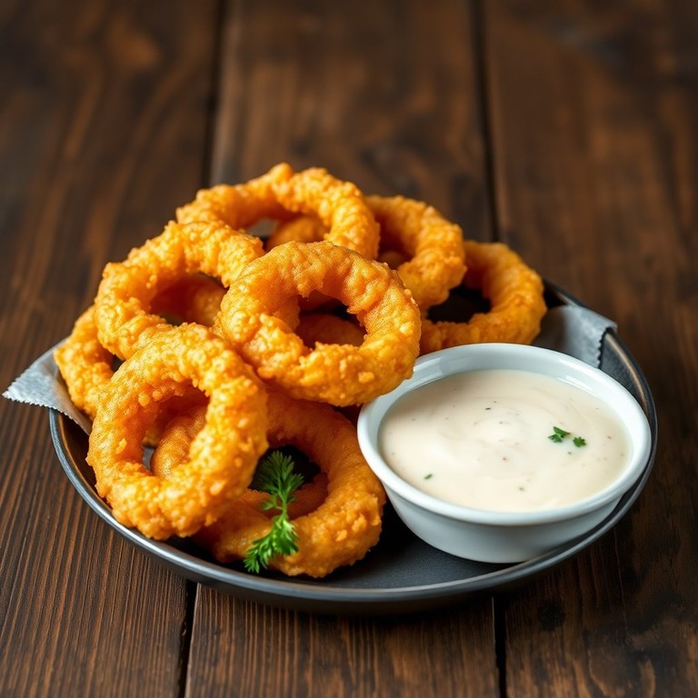 Crispy Beer-Battered Onion Rings - Mr. Cook