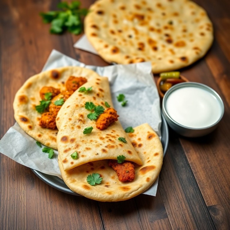 Spiced Potato & Pea Sabji Parata - Mr. Cook