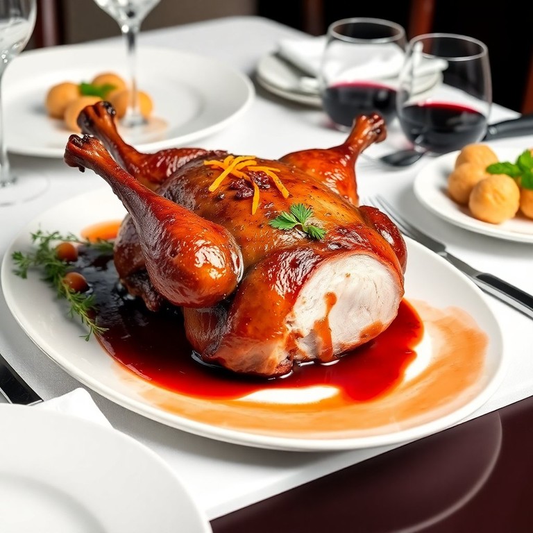 Gans in Rotweinsauce mit Orangenaroma - Mr. Cook