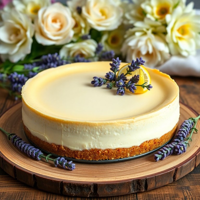 Lavender-Infused French Cheesecake - Mr. Cook