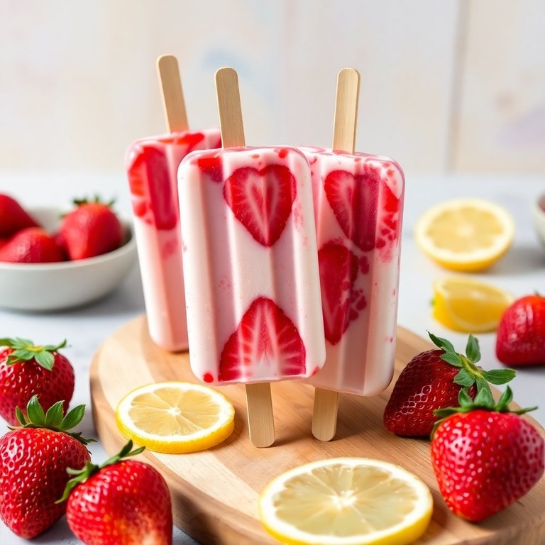 Paletas de Fresa y Yogur Griego - Mr. Cook
