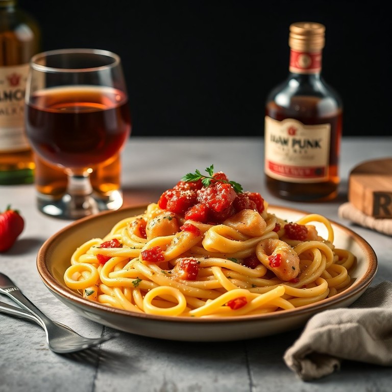 Rigatoni ao Rum com Passas Douradas - Mr. Cook