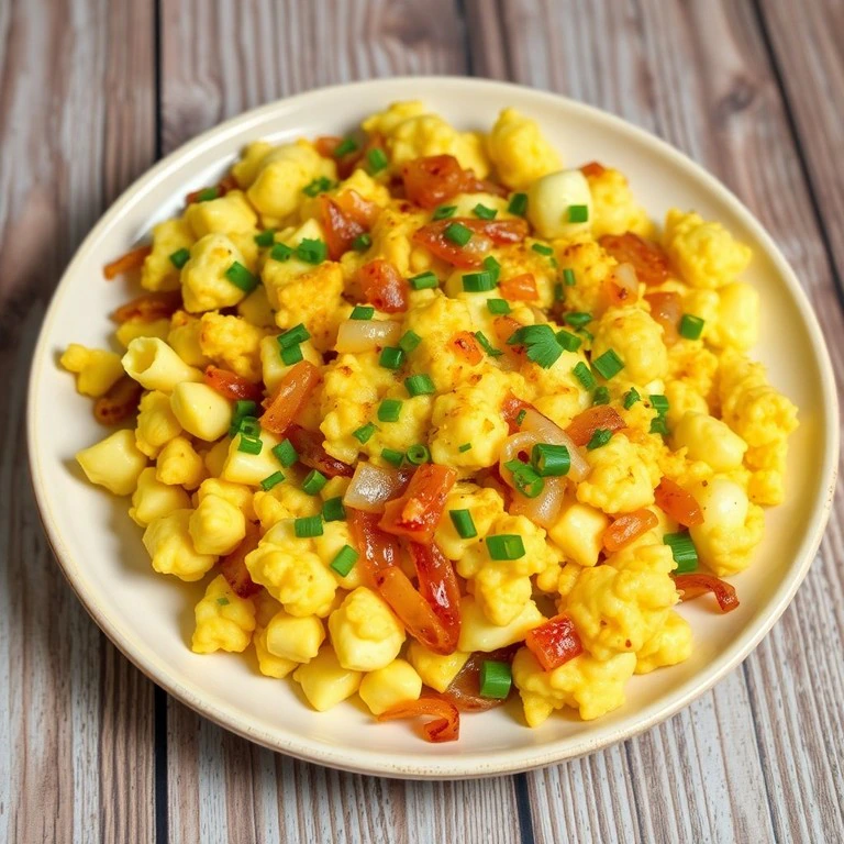 Spicy Onion Egg Scramble - Mr. Cook