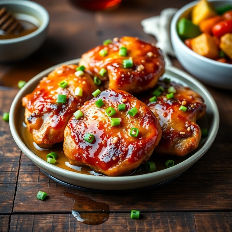 Muslo de Pollo Glaseado con Miel y Ajo - Mr. Cook