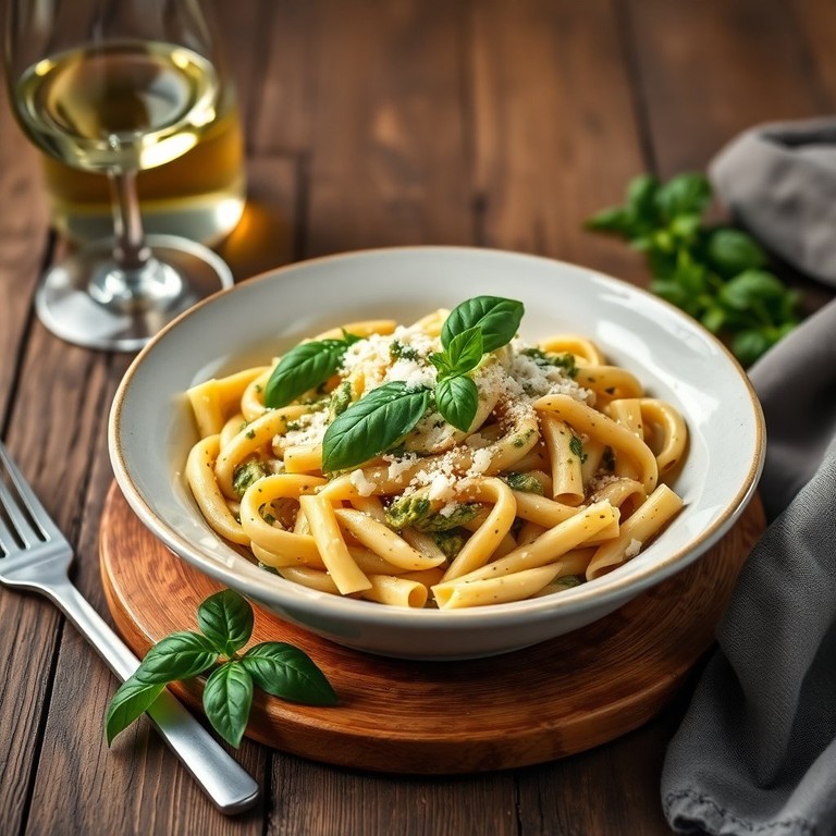 Creamy Pesto Penne Delight - Mr. Cook