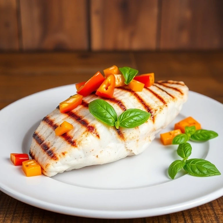 Basil and Capsicum Grilled Fish - Mr. Cook