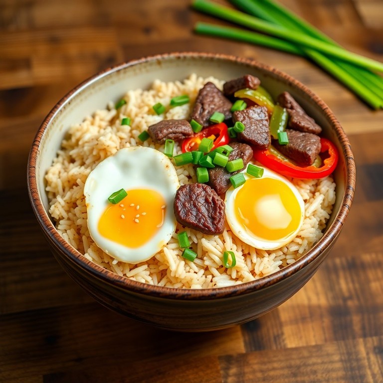 Garlic Ginger Beef Fried Rice Bowl - Mr. Cook
