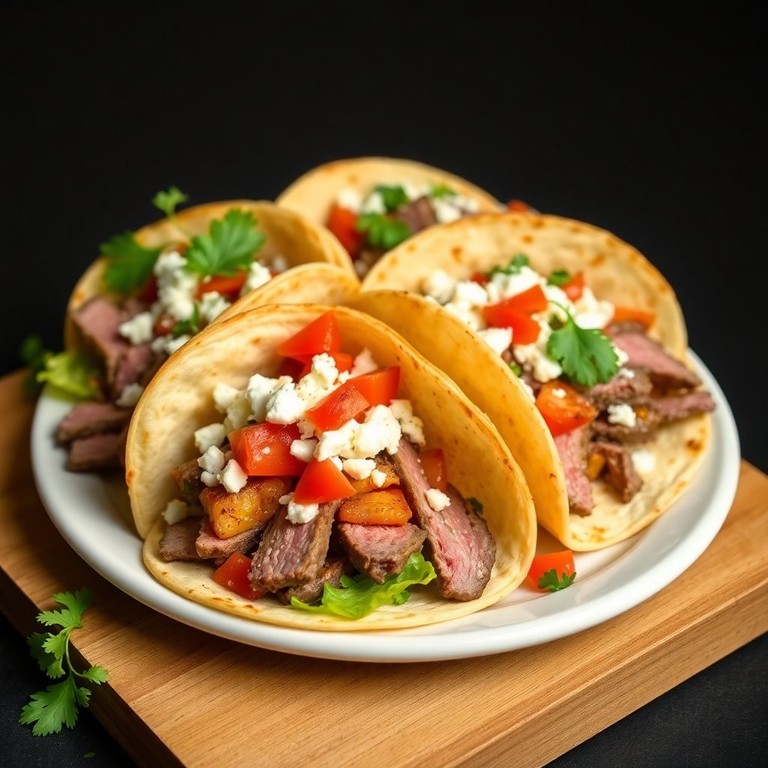 Prime Rib Tacos with Fresh Cheese and Veggie Medley - Mr. Cook
