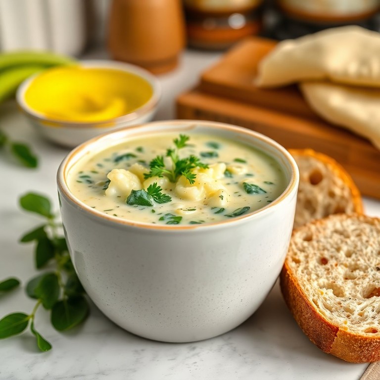 Creamy Cauliflower and Spinach Soup - Mr. Cook