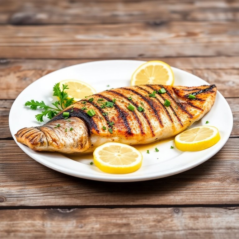 Peixe Grelhado com Molho de Limão e Ervas Frescas (2) - Mr. Cook