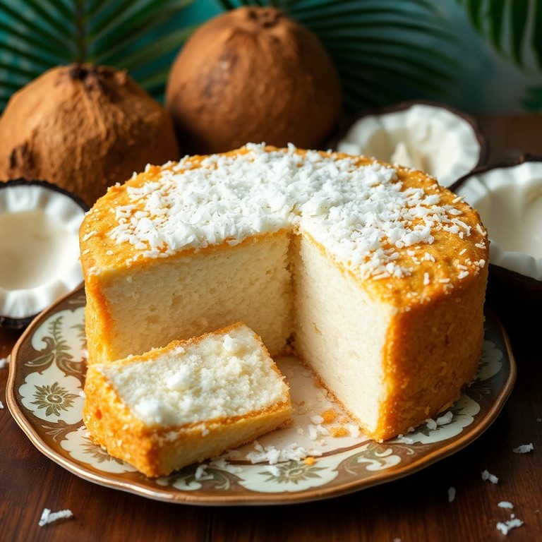 Bolo de Coco Cremoso com Leite Condensado - Mr. Cook