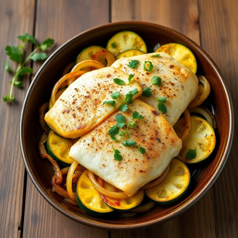 Oven-Baked Zucchini with Hake - Mr. Cook