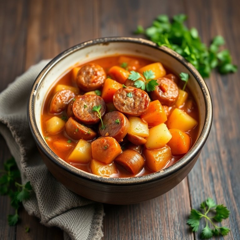 Ragoût de Saucisse de Morteau et Tomates avec Oignons Caramélisés - Mr ...